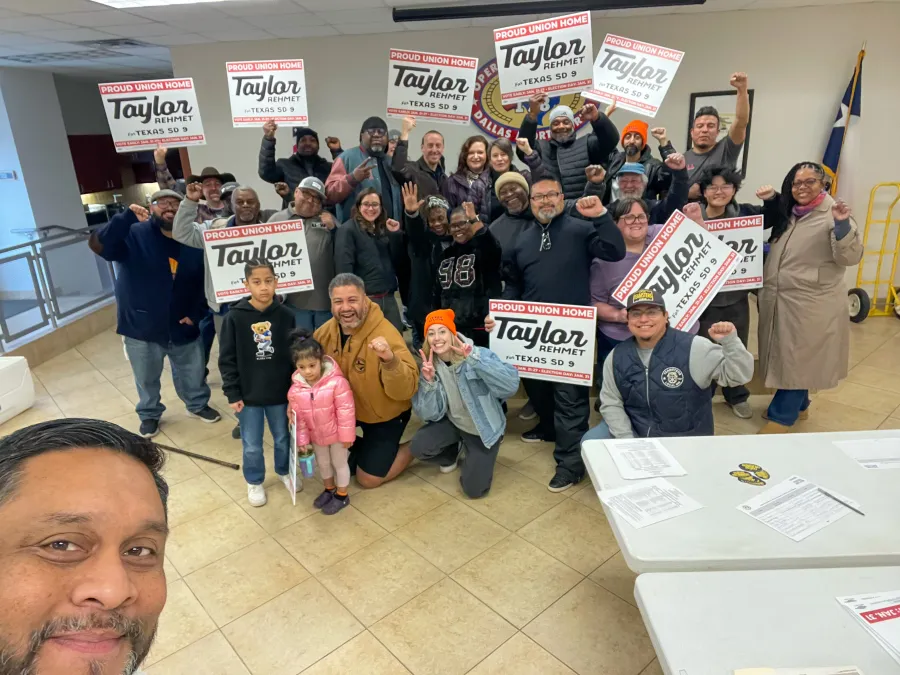 Fort Worth Union Block Walk: Taylor Rehmet for Texas Senate | Texas AFL-CIO